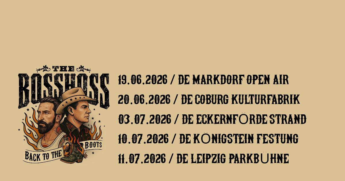 The BossHoss Tickets & neues Album zum besten Preis — The BossHoss
